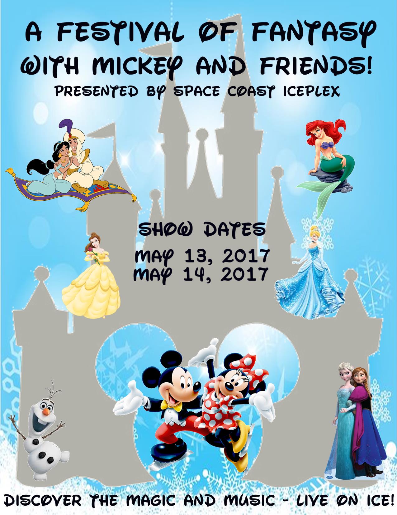 A Festival of Fantasy Announcement Poster (TO PRINT) - Space Coast Iceplex